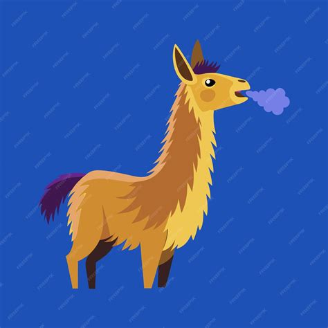 Llama Spitting Vector Premium Ai Generated Vector