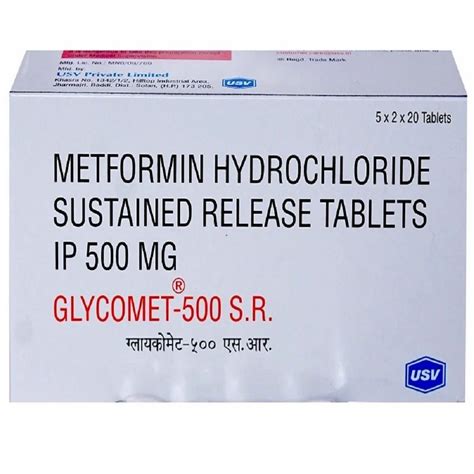 Glycomet Sr Tablets 500 Mg At Rs 160 Box In Nagpur Id 24304350773