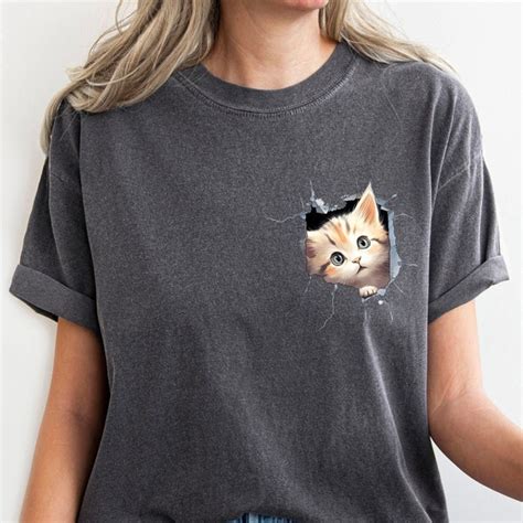 Peeking Cat Etsy