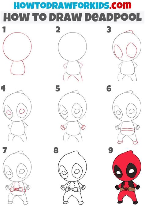 How To Draw Deadpool Step By Step