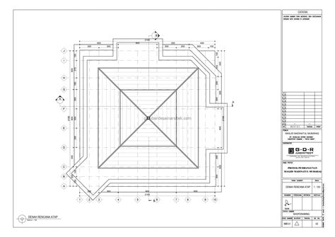 Gambar Desain Masjid 1 Lantai 21×21 Gambar Desain Arsitek