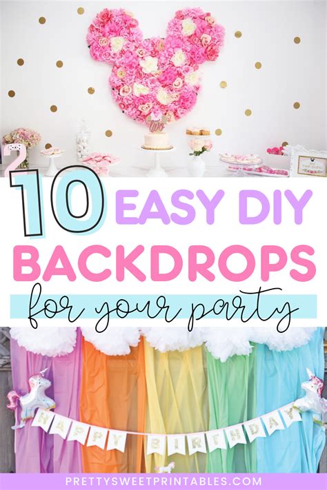 Easy Diy Party Backdrops To Make For Any Celebration Party Backdrop Diy Diy Photo Backdrop