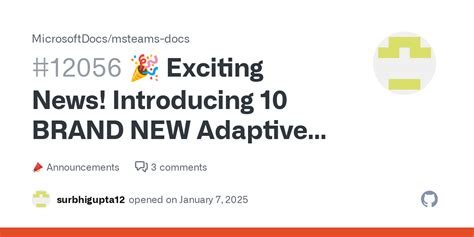 🎉 Exciting News Introducing 10 Brand New Adaptive Card Features In