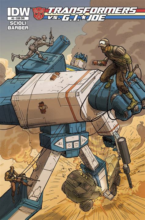 Transformers Vs Gi Joe 4 Subscription Cover Fresh Comics