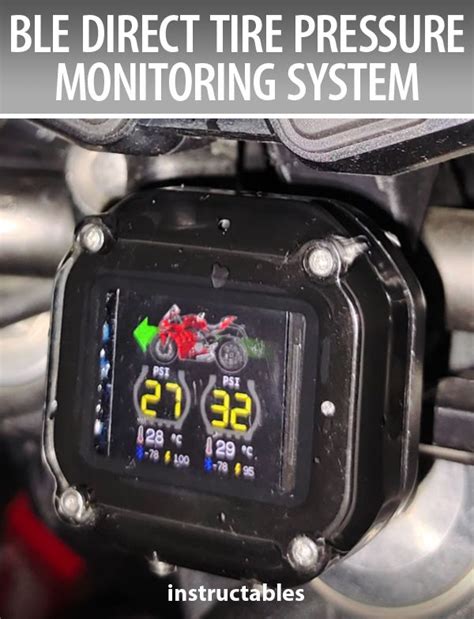 Ble Direct Tire Pressure Monitoring System Tpms Display Using Esp32