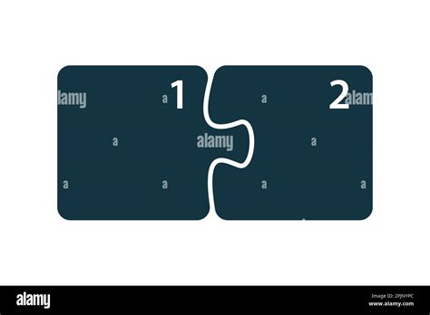 Steps Infographics Puzzle Sequence Two Elements Of Puzzle Process