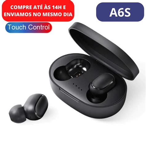 Fone De Ouvido Sem Fio Bluetooth A6s Original Tws Melhor Que Redmi