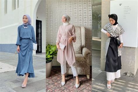 10 Inspirasi OOTD Kondangan Hijab Yang Simpel Dan Gak Ribet