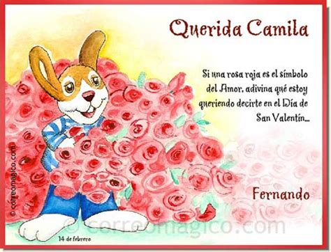 Tarjeta para personalizar de San Valentin Rosas rojas Personalízala