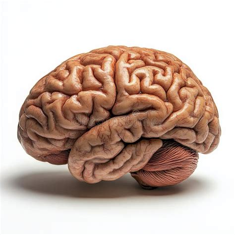 A Synthetic Human Brain On A White Surface Great For Visualizing