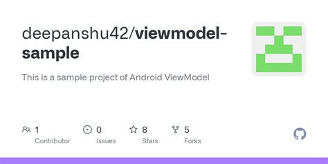 Github Deepanshu42viewmodel Sample This Is A Sample Project Of