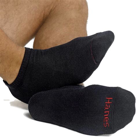 190v12 Hanes Men`s No Show Socks 12 Pack