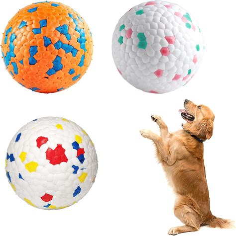 badaren 3Pcs Balle Chien Haute Élastique Balle Tennis Chien Balle