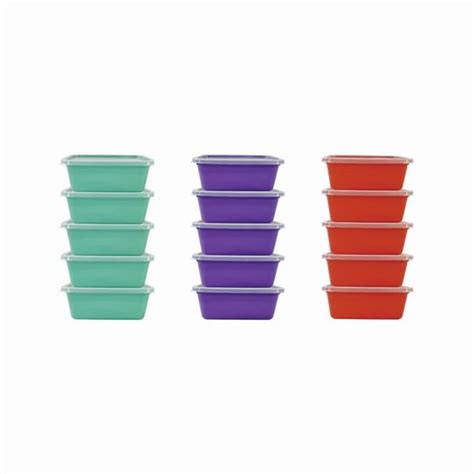 Pote Plástico Retangular ml REF Kit Und Verde Roxo Vermelho Alvini Plasticos Pote