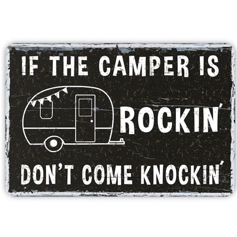 Dont Come Knocking Of The Trailer Is A Rockin Sign Etsy