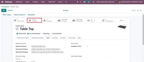 How To Configure Products For Ecommerce With Odoo Website