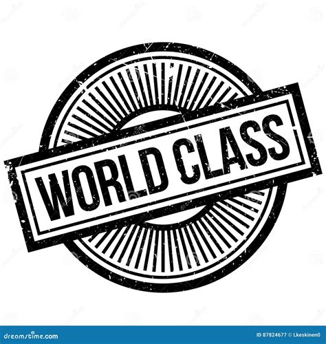 World Class Rubber Stamp Stock Vector Illustration Of Player 87824677