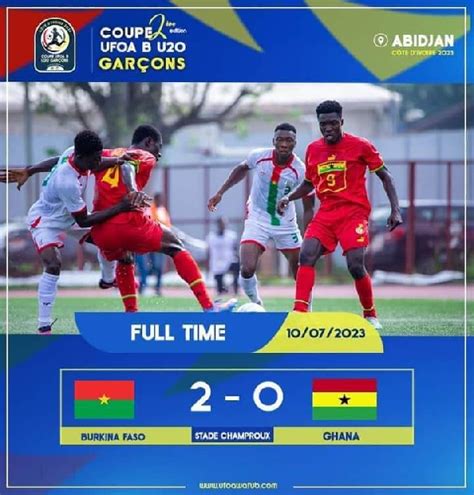Wafu Zone B U 20 Cup Burkina Faso Beat Ghana