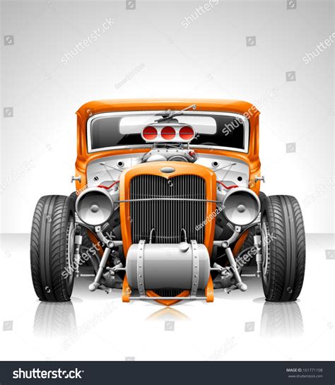 Vector Hot Rod Stock Vector 161771108 Shutterstock
