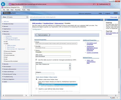 How To Use The Teradata Jdbc Driver With Websphere