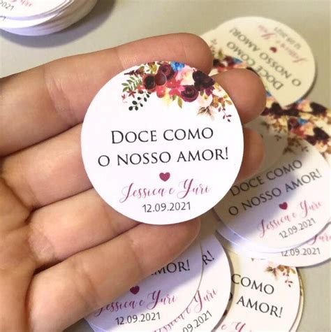 Tag Lembrancinha De Casamento Floral Marsala Elo7