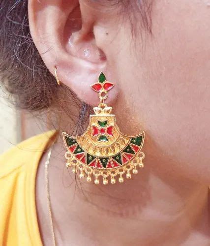 Copper Assamese Traditional Jewellery Earring Axomiya Gohona At ₹ 120