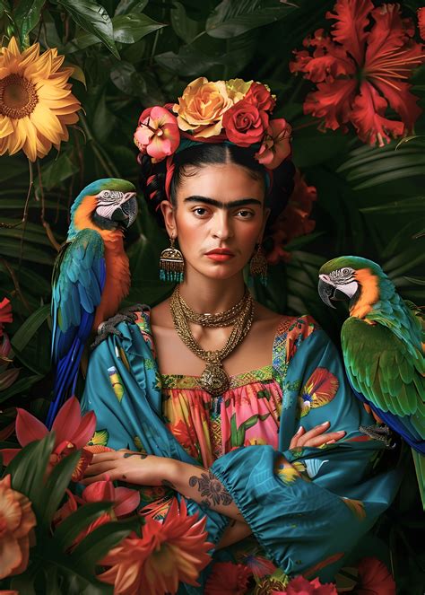 Best 12 Midjourney Frida Kahlo Mexican Artist Traditional Dress