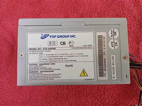 Блок питания Fsp Atx-350pnr 400w fan-120 мм.: 320 грн. - Комплектуючі ...