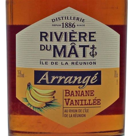 Rivière du Mât Arrangé Rhum Banane Vanille Jashopping
