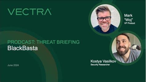 Wayne Shaw On Linkedin Vectra Ai Threat Briefing Blackbasta