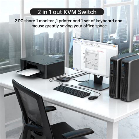Mt Viki Hdmi Kvm Switcher 2 In 1 Out 4k 60hz