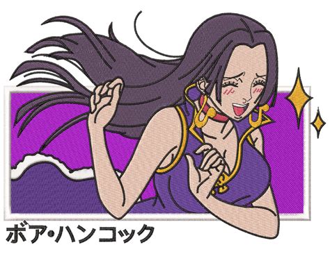 Anime Embroidery Pattern Boa Hancock Framed Age Store Designs
