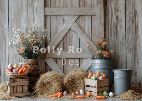 Avezano Wooden Doors And Straw Photography Backdrop Designed By Polly