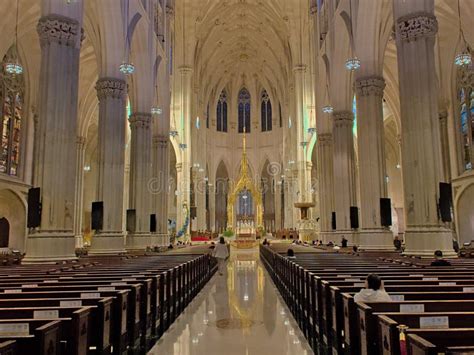 Interior Of Saint Patrick Cathedral New York Editorial Image Image