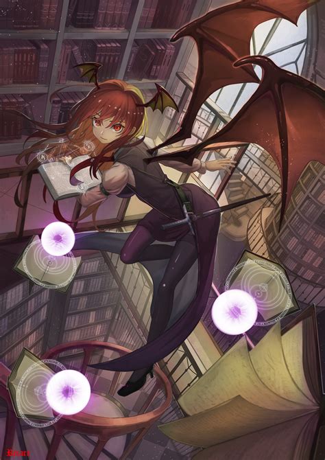 Touhou Project Koakuma Artwork By Recare Anime Fantasy Character