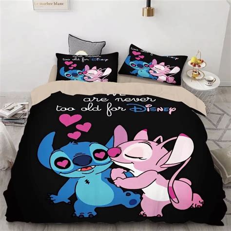 Housse De Couette Stitch Et Stitch De Lilo 16 Parure De Lit Ensemble D