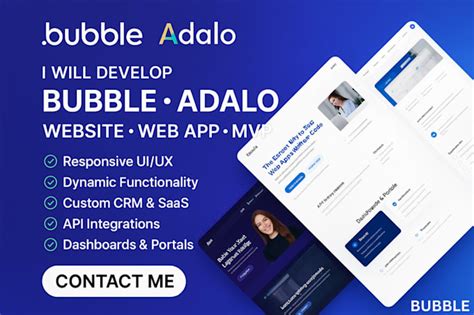 Develop Bubble Adalo Bubble Io Website Bubble Web App Mvp Bubble Crm Bubble Saas By Daniel