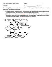 COSC Midterm Part B Fall Docx COSC Midterm Exam Part B NAME Fall Score