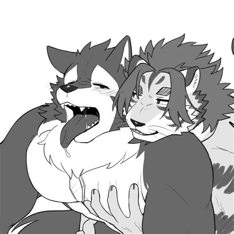 Rule 34 Anthro Breke Canid Canine Canis Chuurow Duo Felid Groping