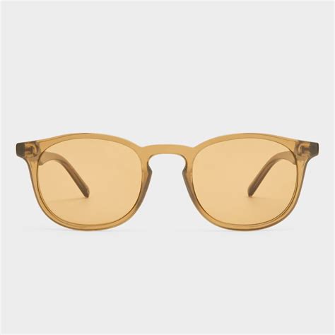 Club Royale Umber Uni Sex Round Sunglasses Le Specs