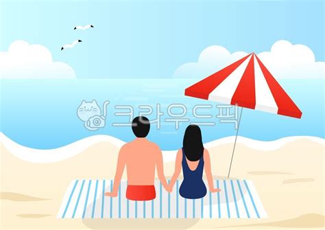 배경 여름 일러스트 일러스트레이션 그림 사진이미지일러스트캘리그라피 유자디자인작가