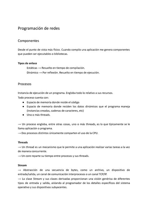 Programacion De Redes Apuntes De Clase Programaci N De Redes