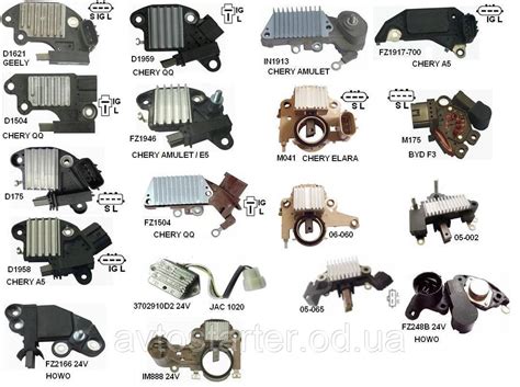 Регулятор напряжения GEELY, CHERY QQ, AMULET, ELARA, JAC, HOWO, BYD (ID ...