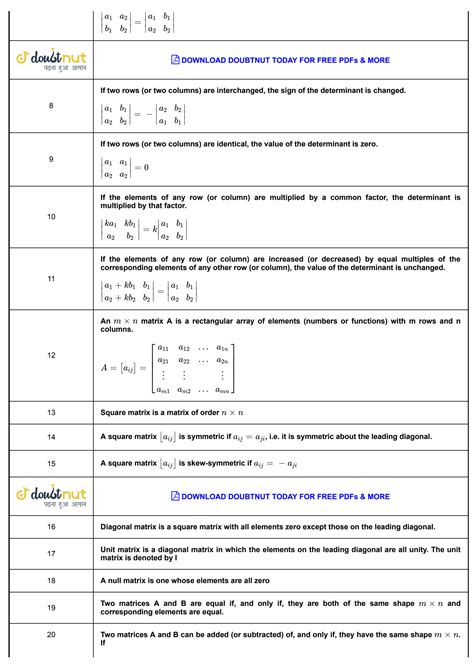 SOLUTION Formula Iitjee Matrices And Determinants Studypool
