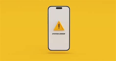 Premium Photo Mobile Error Illustration 3d Render