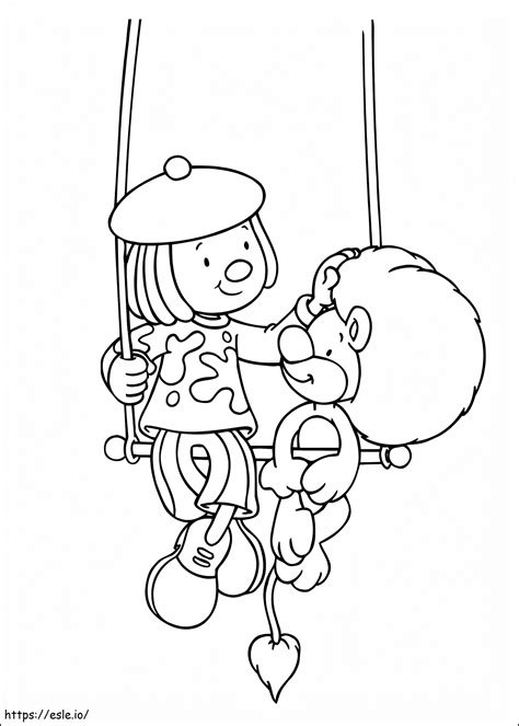 Jojo Tickle And Goliath The Lion Coloring Page