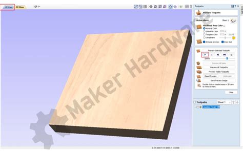 cnc workflow using vectric vcarve vcarve pro for cnc maker hardware