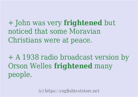 Frightened Some Sentence Examples Englishteststore Blog