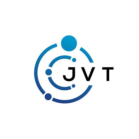 Jvt Letter Technology Logo Design On White Background Jvt Creative