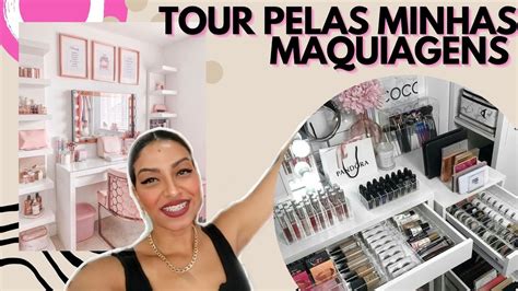 TOUR PELA PENTEADEIRA Mostrei Todas As Minhas Makes YouTube